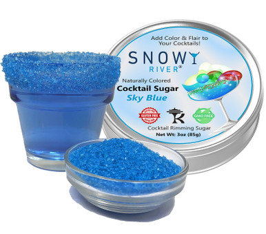 Snowy River Sky Blue Cocktail Sugar (Rimming Tin),cocktail sugar ...