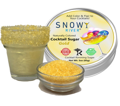 Snowy River Gold Shine Cocktail Sugar (Rimming Tin),cocktail sugar ...