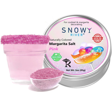 Snowy River Pink Cocktail Salt (3oz Gift Tin) Margarita Salt, cocktail ...