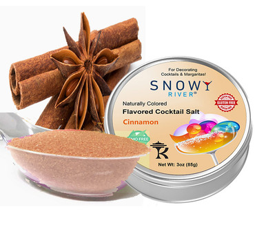 Snowy River Cinnamon Flavored Cocktail Salt ,flavored Salt, cocktail ...