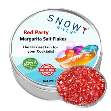 Red Margarita Salt Flakes, Colored flake salts for home or professional ...