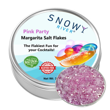 Pink Margarita Salt Flakes, Colored flake salts for home or ...