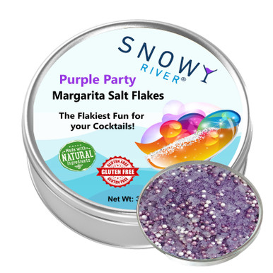 Purple Margarita Salt Flakes, Colored flake salts for home or ...