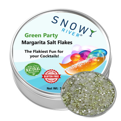 Green Margarita Salt Flakes, Colored flake salts for home or ...