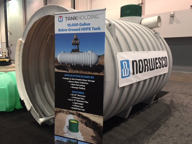10,000 GALLON BELOW GROUND HDPE CISTERN TANK (45686)