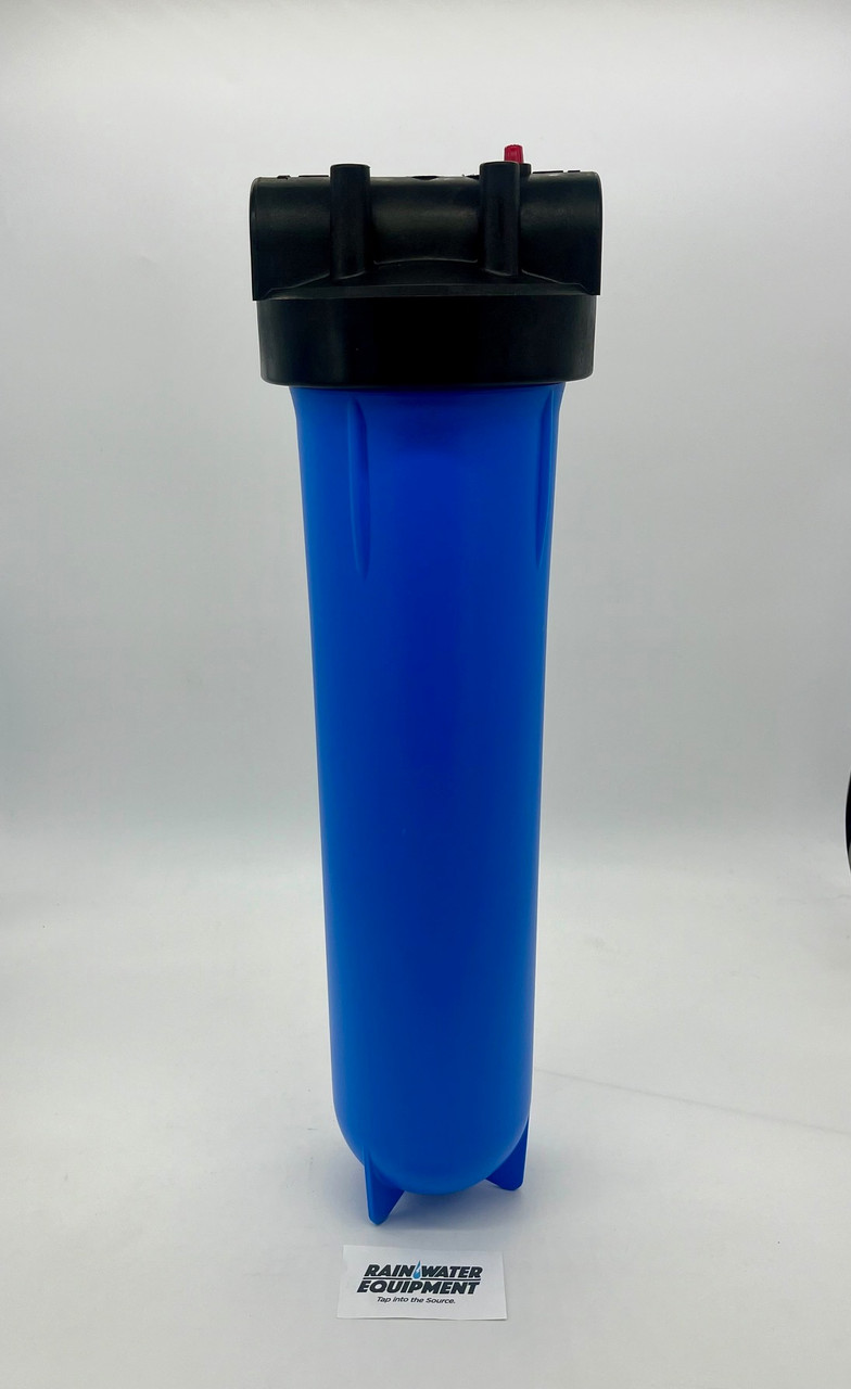 Big Blue Filter Housing w/ 1 1/2" Connections 4 1/2" x 20" - Rainwater ...