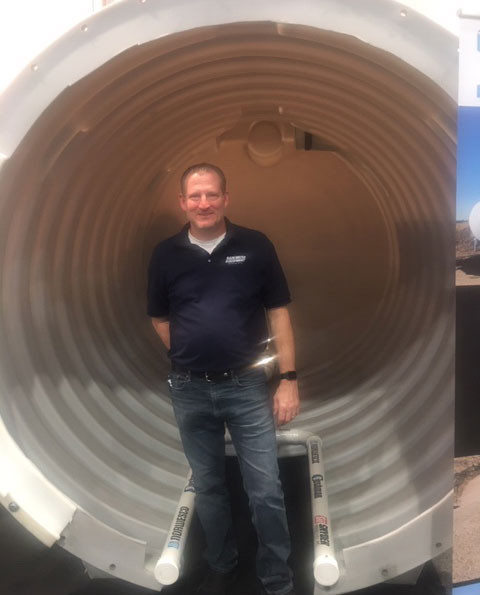 10,000 GALLON BELOW GROUND HDPE CISTERN TANK (45686)