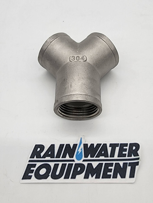 1" Stainless Steel Threaded Y-Tee