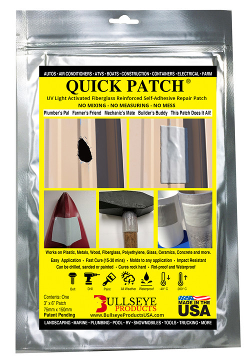 Polyethylene PVC Quick Patch 3" X 6"