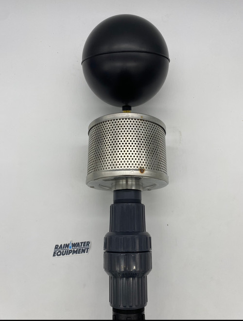 2" Stainless Steel High Flow Floating Filter w/ 6-10' Hose and Check ...