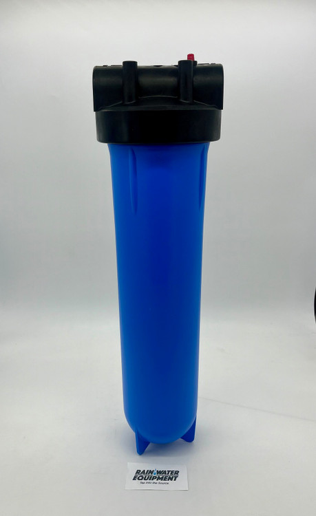 Big Blue Filter Housing w/ 1 1/2" Connections 4 1/2" x 20" - Rainwater ...
