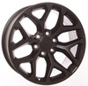 Chevy Satin Black Snowflake 20 Inch Wheels