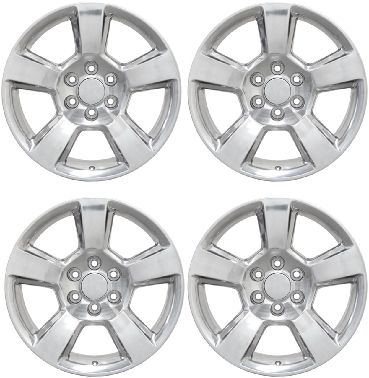 Chevy New Style Ltz Polished 20 Wheels With Highway Tread Tires