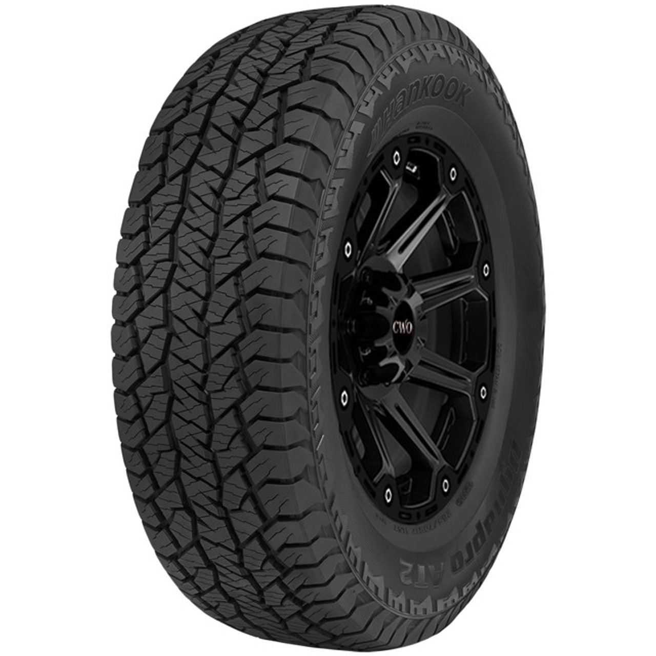 Gloss Black Rally Style Six Spoke 22 Wheels With All Terrain Tires For