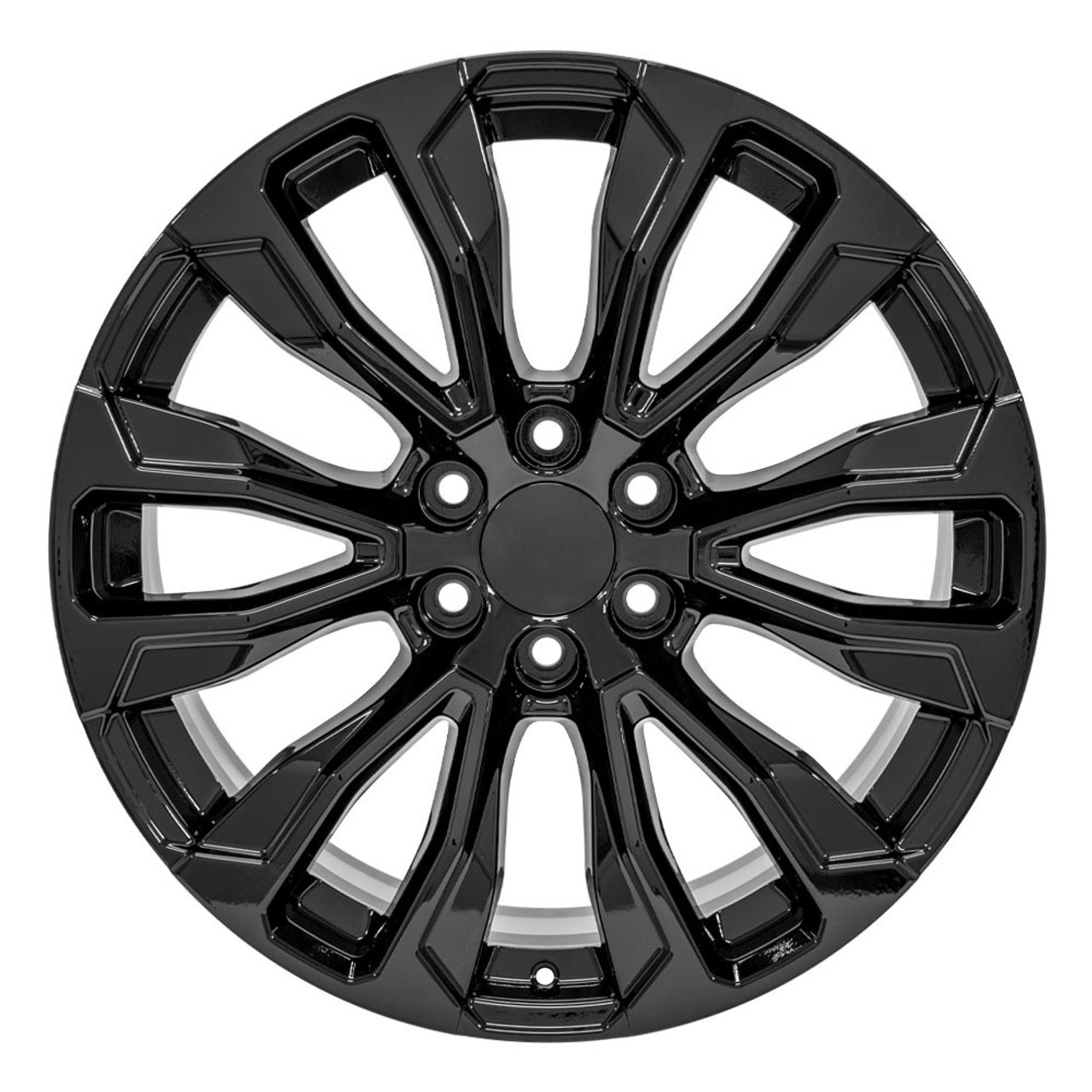 Gmc Style Gloss Black Yukon Denali Style 22 Inch Wheels