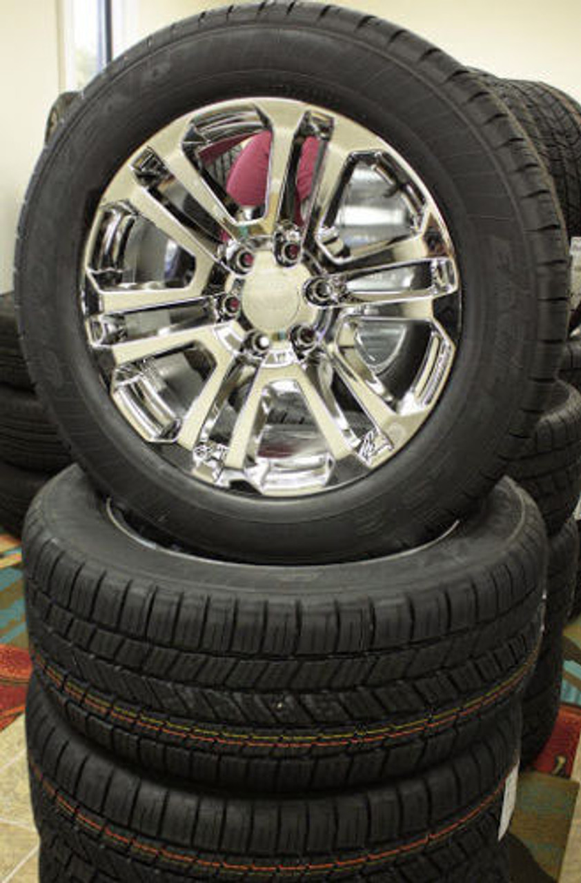 Gmc Style Chrome Split Spoke 20 Wheels With Goodyear Tires