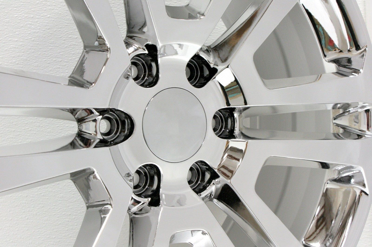 Gmc Style Chrome Split Spoke 20 Wheels With Goodyear Tires