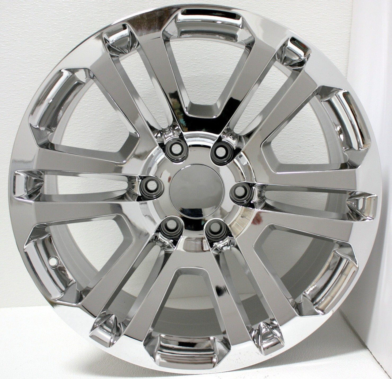 Chevy Chrome Split Spoke 20 Inch Wheels