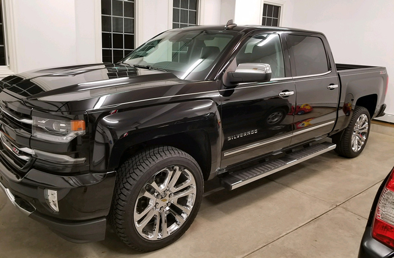 Chevy Split Spoke Chrome 22 Wheels With Bridgestone Dueler Alenza Tires