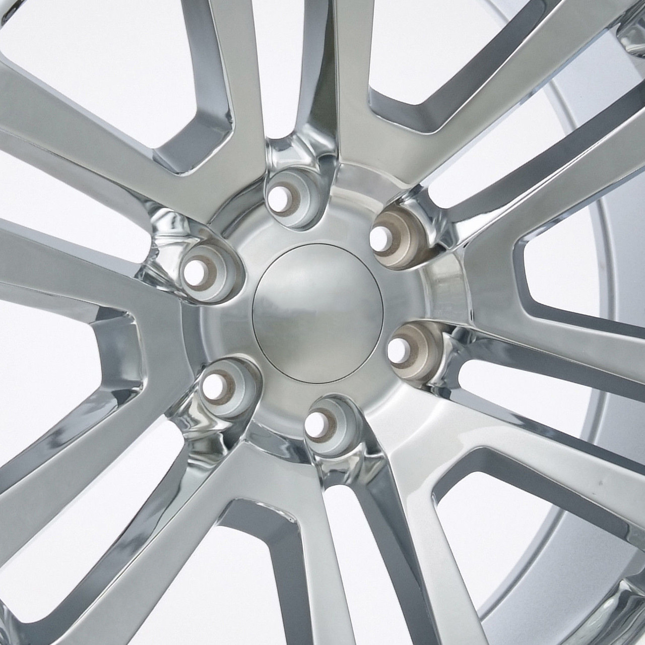 Chevy Style Split Spoke Chrome 22 Inch Wheels