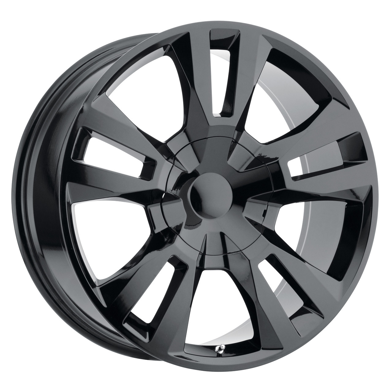 Gmc Gloss Black 22 Inch Rst Style Split Spoke Wheels
