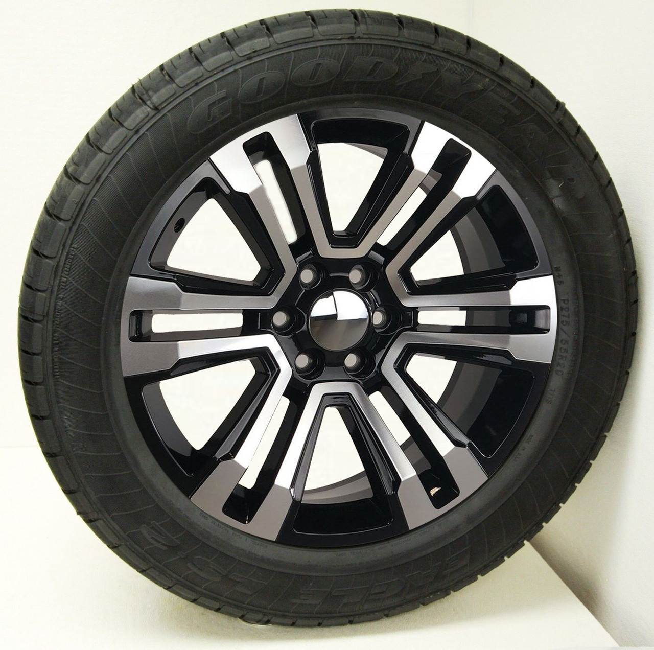 Gmc Black And Machine Denali Style Split Spoke 20 Wheels With Goodyear