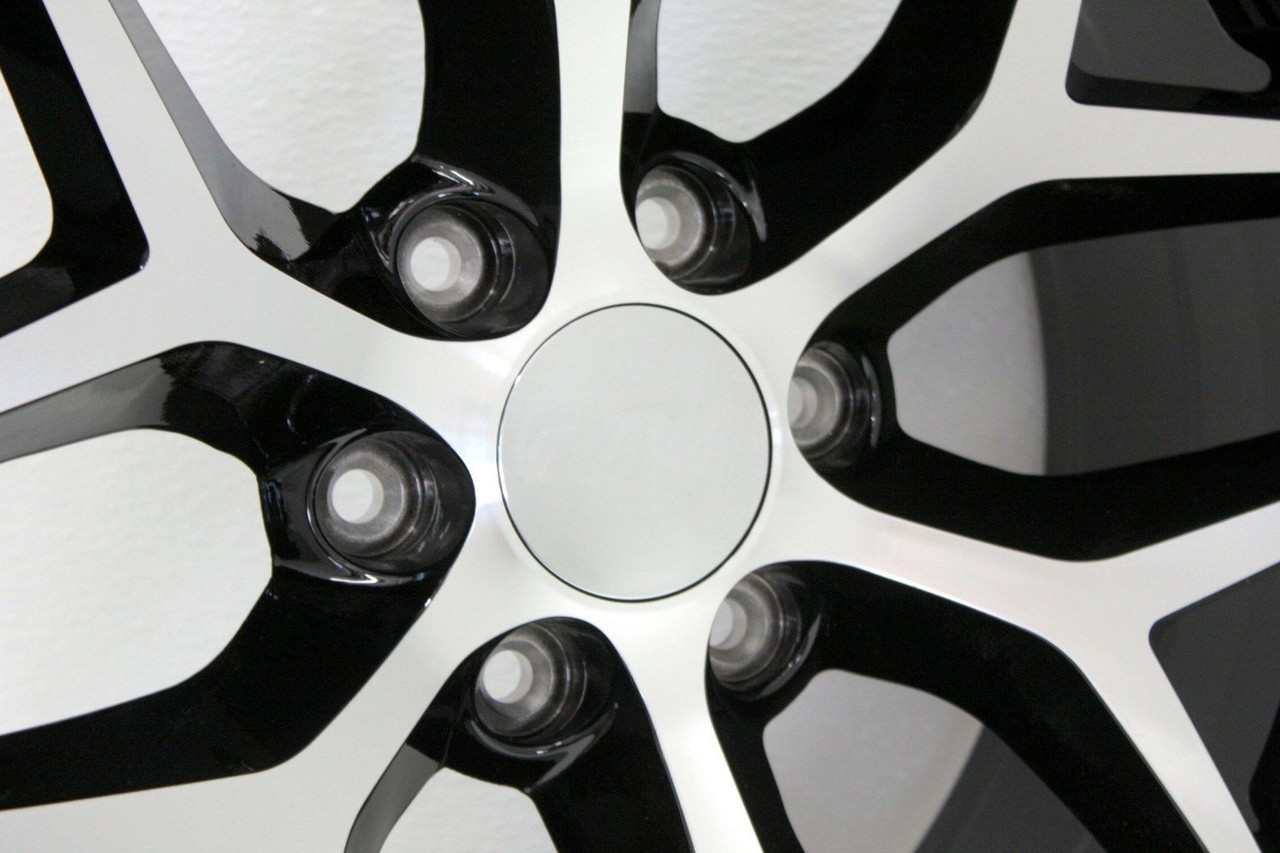 GMC 22 Inch Black and Machine Snowflake Rims for Sierra, Z71, Yukon, Denali