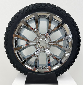 Ford F150 22" Chrome Snowflake Wheels with New Blackhawk R/T 285/45R22 ...