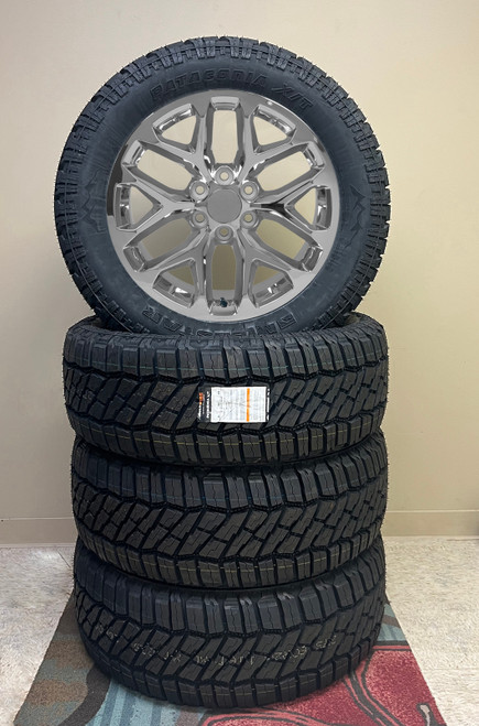 Chevy Style Snowflake Chrome 20 Wheels With Blackhawk Rt Tires
