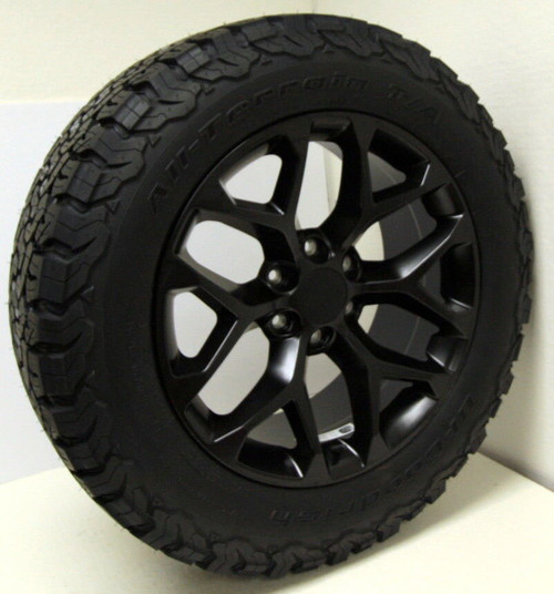 Gmc Style Snowflake Gloss Black 20 Wheels With Bfg Ko2 At Tires For