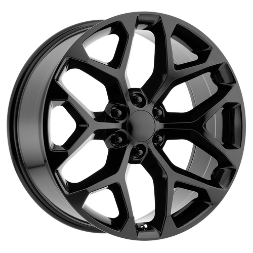 GM Replica 24 Inch Chrome Snowflake Rims for Silverado, Tahoe, Suburban ...