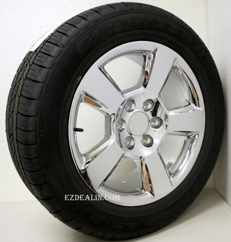 Chevy New Style LTZ Chrome 20" Wheels With Goodyear Tires