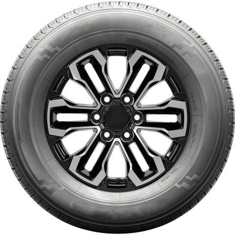 Split Spoke Machine and Gloss Black 18" Wheels With All Season Tires