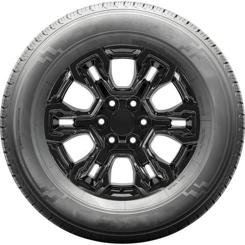 Split Spoke ZR2 style Gloss Black 18" Wheels With All Season Tires