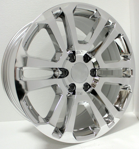 Chevy Chrome Split Spoke 20 Inch Wheels