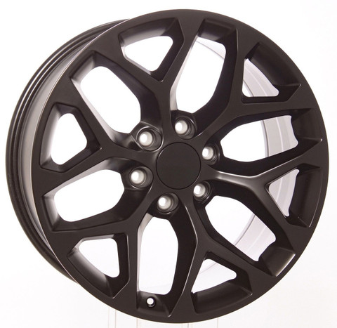 GMC Satin Black Snowflake 20 inch Wheels for Trucks and SUVs