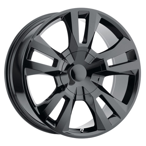 Chevy Gloss Black 20 Inch RST Style Split Spoke Wheels
