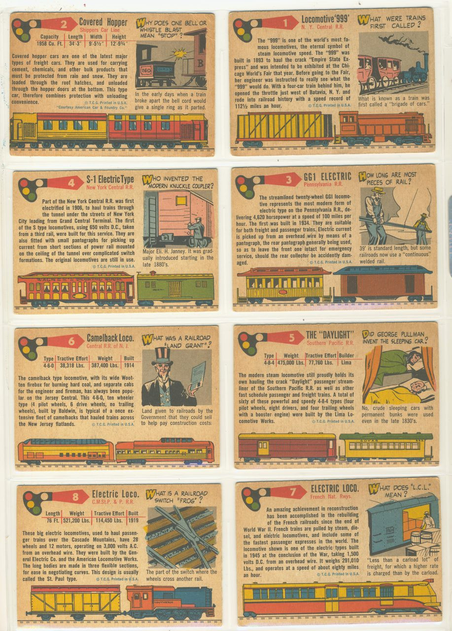 1955 Topps Rails And Sails Checklist Clipart