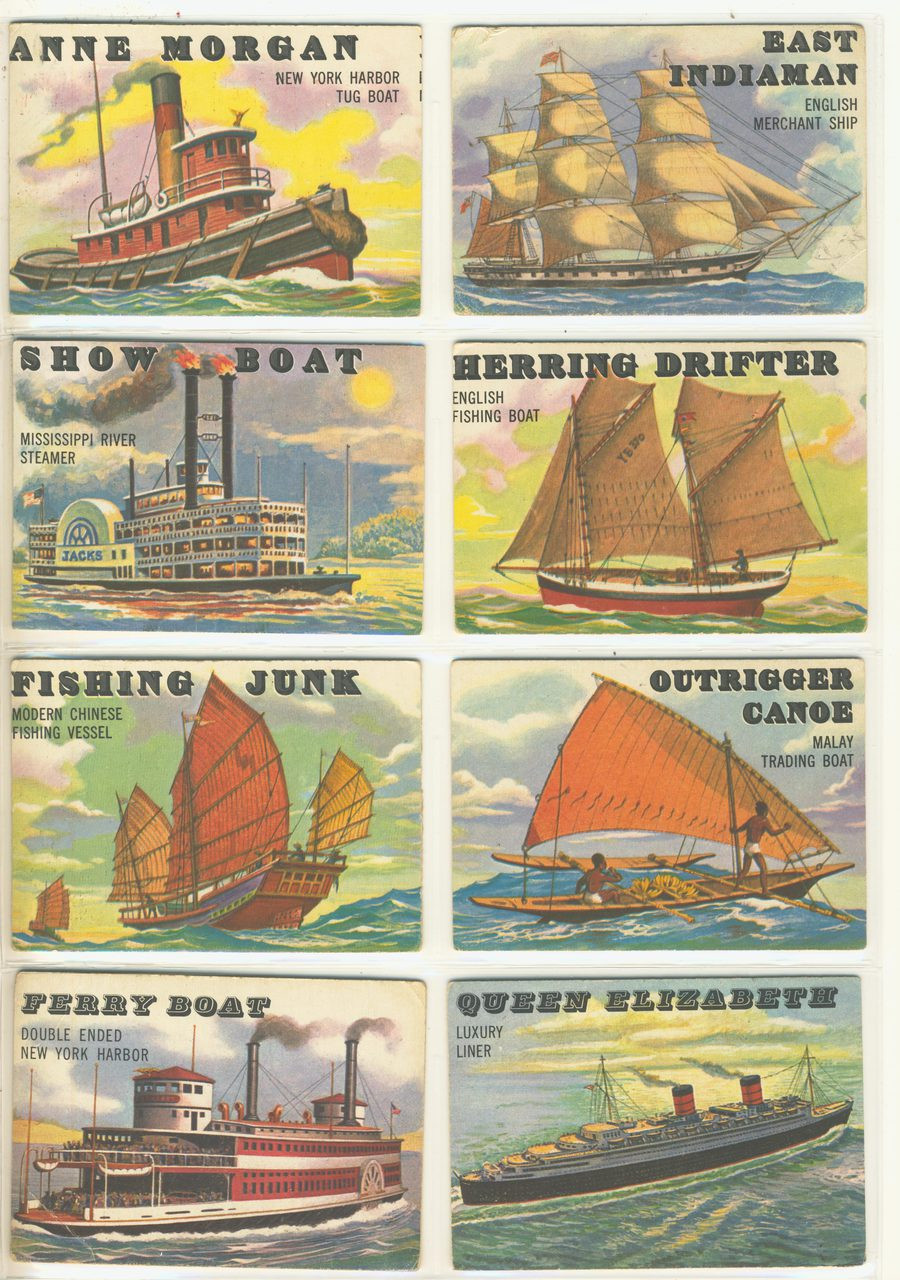 1955 Topps Rails And Sails Checklist Clipart