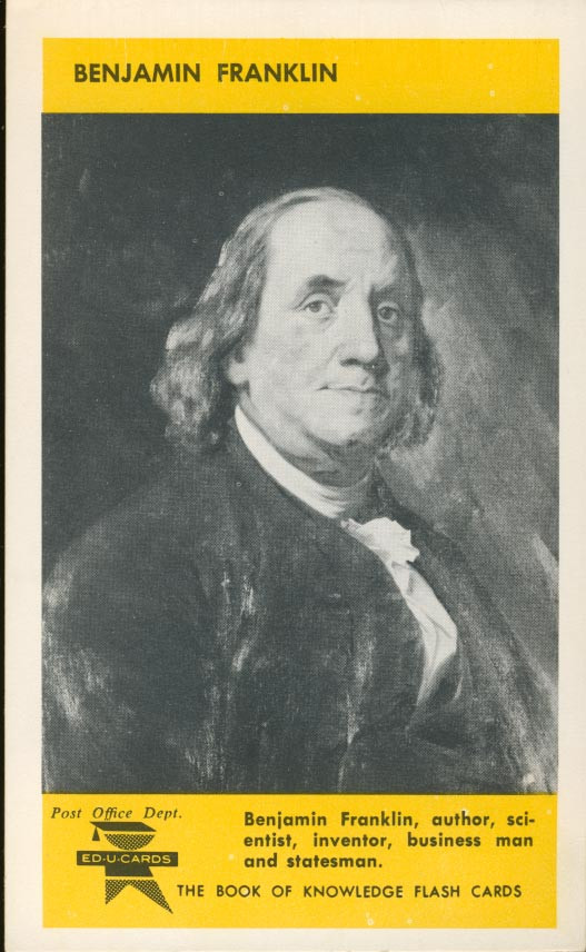 1960 ED-U-CARD Benjamin Franklin #* - Scottsdale Cards 2021