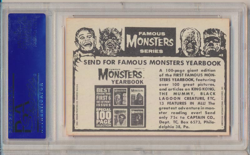 1963 FAMOUS MONSTERS #52 THE SEA MONSTERS PSA 6 EX-MT #* - Scottsdale ...