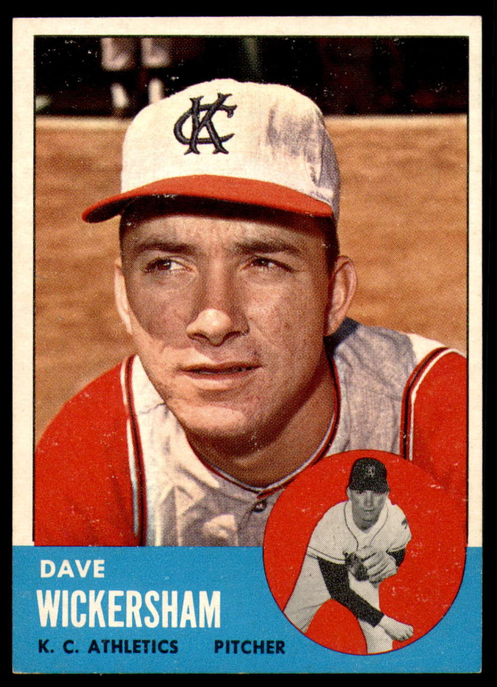 1963 Topps #492 Dave Wickersham Near Mint - Scottsdale Cards