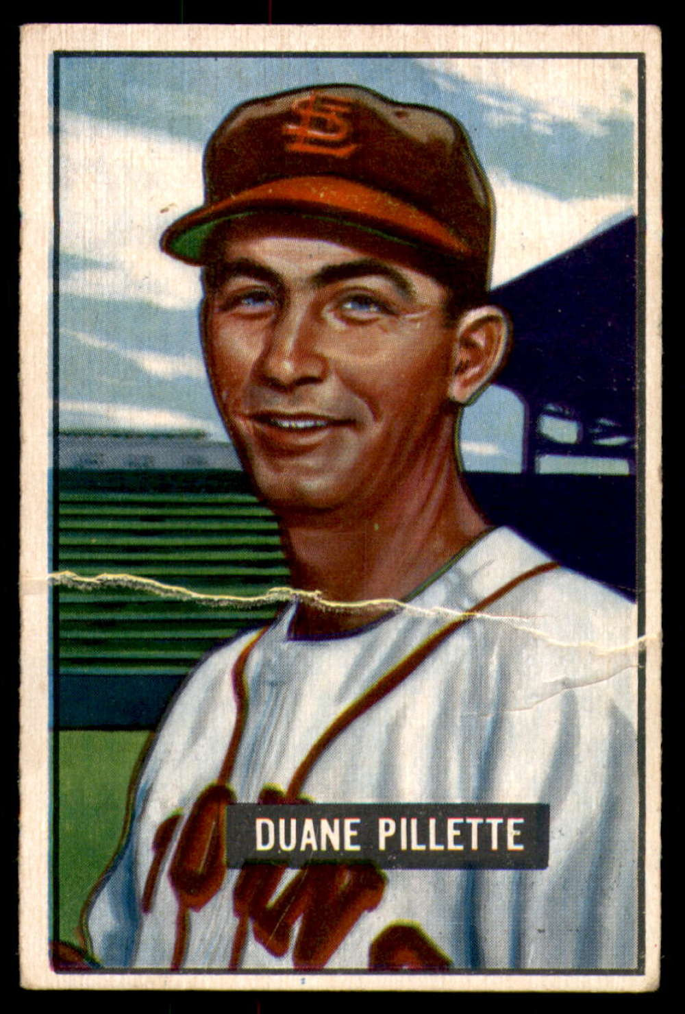 1951 Bowman #316 Duane Pillette G-VG RC Rookie High Number - Scottsdale ...