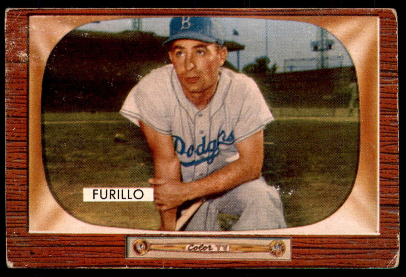 1955 Bowman #169 Carl Furillo Very Good ID: 238284 - Scottsdale Cards 2021