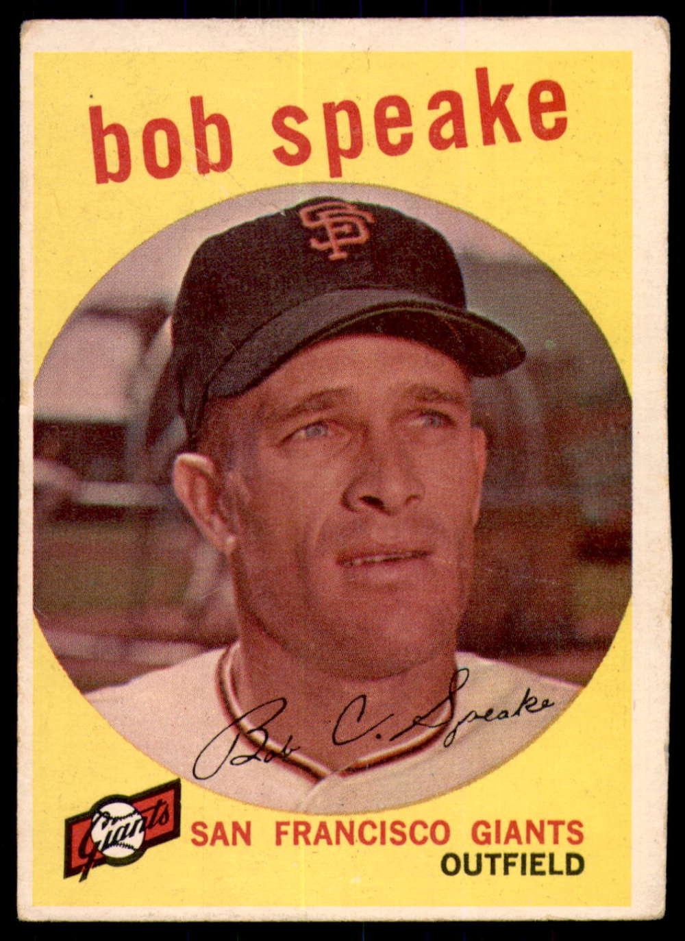 1959 Topps #526 Bob Speake VG-EX - Scottsdale Cards 2021