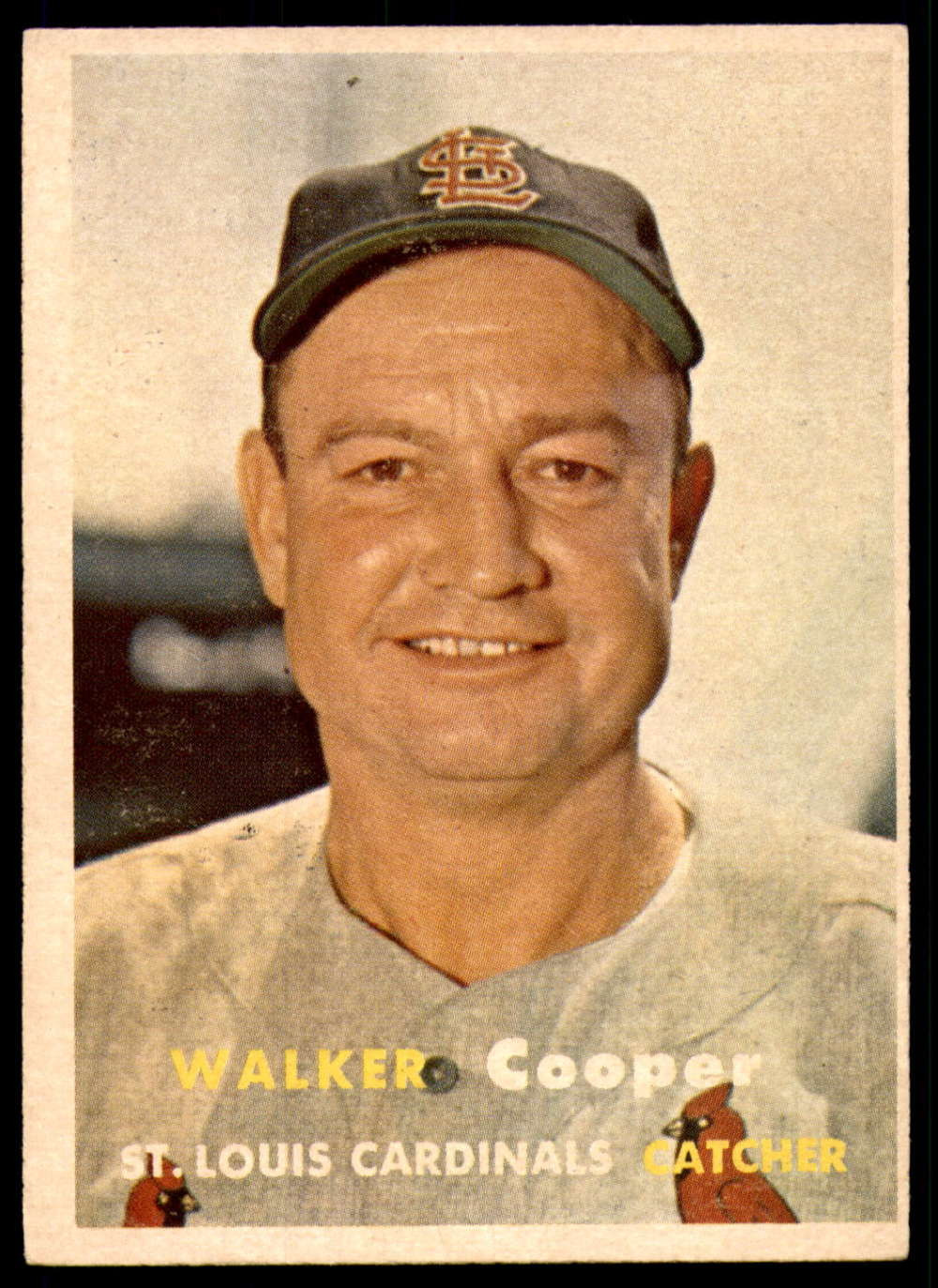 1957 Topps #380 Walker Cooper Excellent - Scottsdale Cards 2021