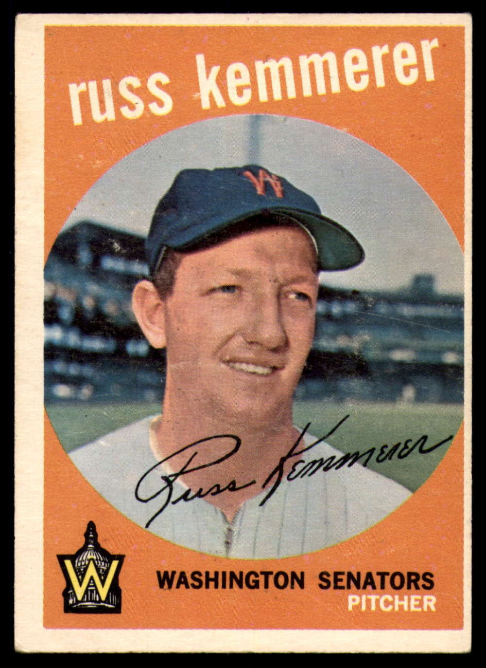 1959 Topps #191 Russ Kemmerer Excellent+ ID: 161381 - Scottsdale Cards
