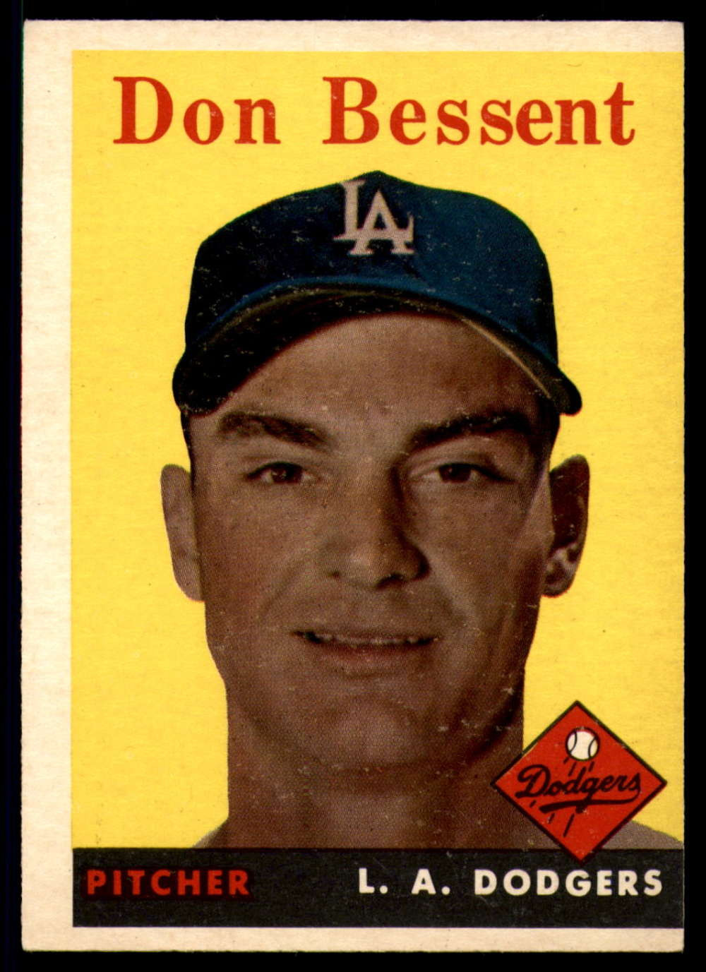 1958 Topps #401 Don Bessent EX - Scottsdale Cards 2021