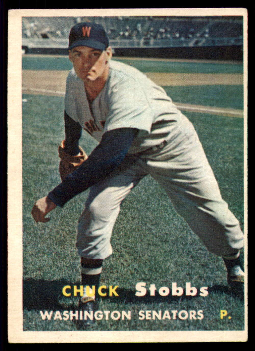 1957 Topps #101 Chuck Stobbs EX++ ID: 60234 - Scottsdale Cards 2021