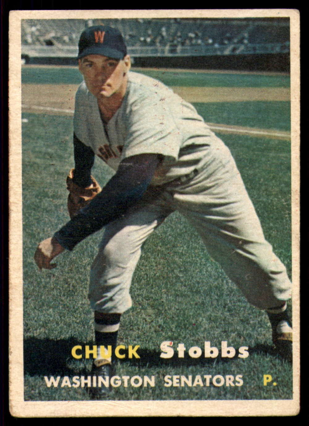 1957 Topps #101 Chuck Stobbs EX++ ID: 60239 - Scottsdale Cards